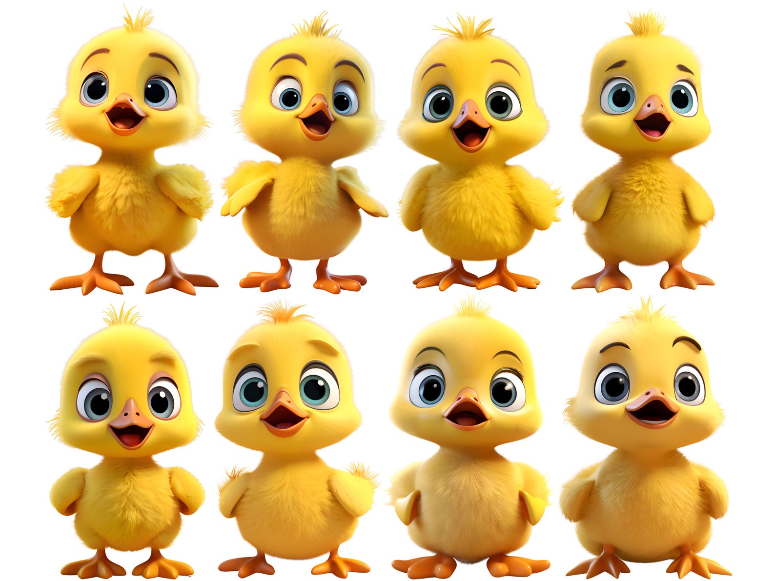 83 Cute Duck Duckling PNG Clipart - Ducklings Art Print - Yellow Duck ...