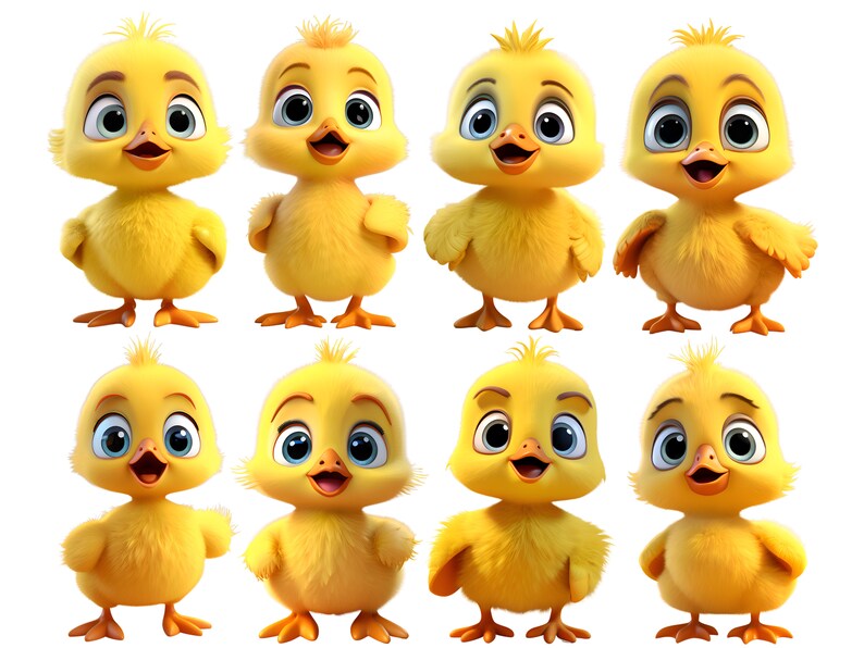 83 Cute Duck Duckling PNG Clipart - Ducklings Art Print - Yellow Duck ...