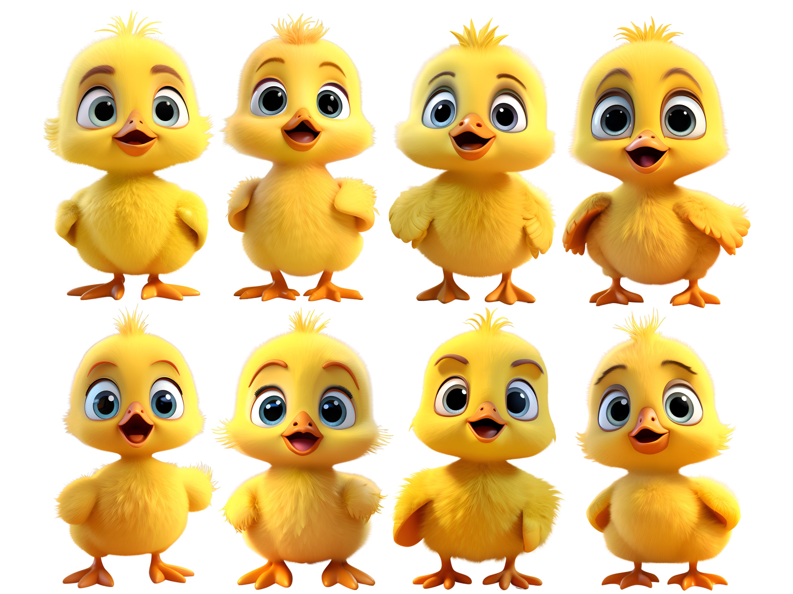 83 Cute Duck Duckling PNG Clipart - Ducklings Art Print - Yellow Duck ...
