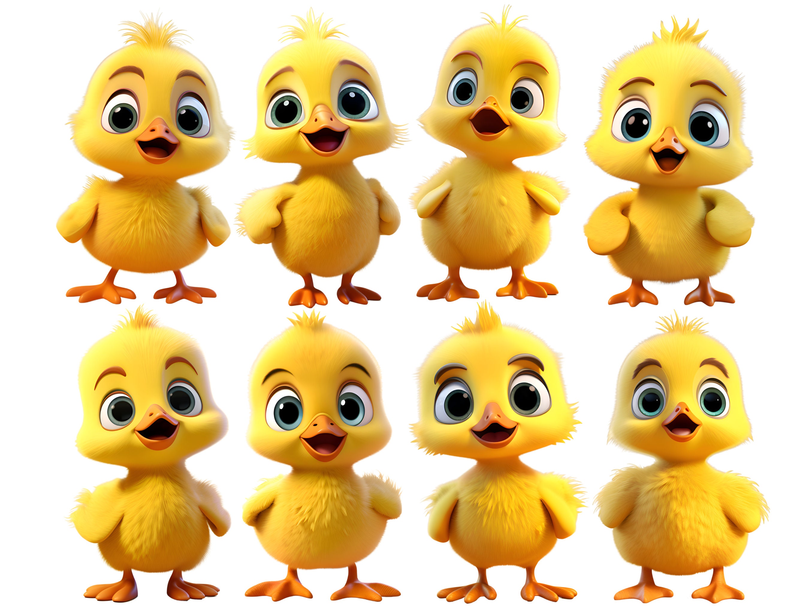 83 Cute Duck Duckling PNG Clipart - Ducklings Art Print - Yellow Duck ...