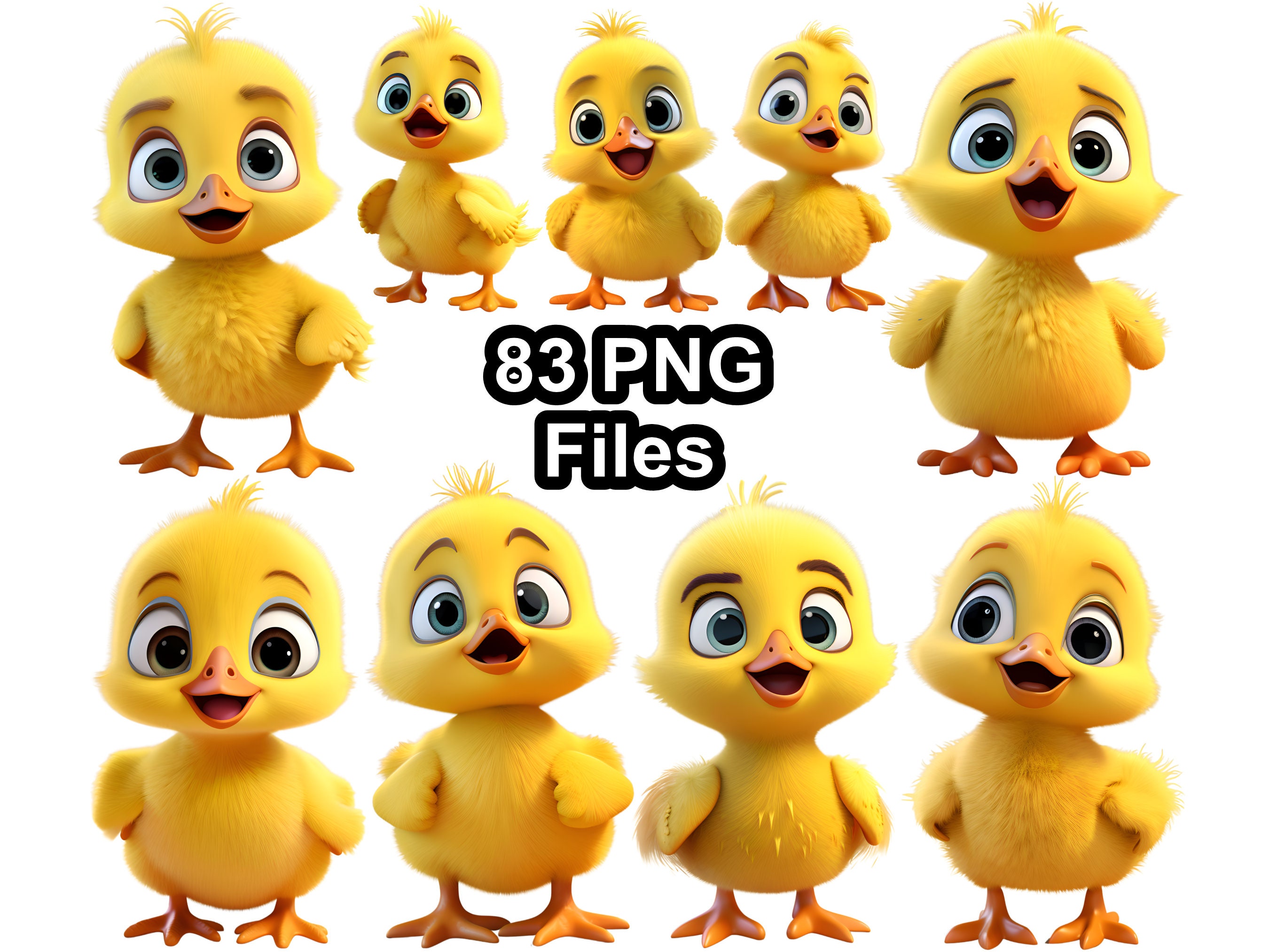 83 Cute Duck Duckling PNG Clipart - Ducklings Art Print - Yellow Duck ...