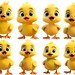 83 Cute Duck Duckling PNG Clipart - Ducklings Art Print - Yellow Duck ...