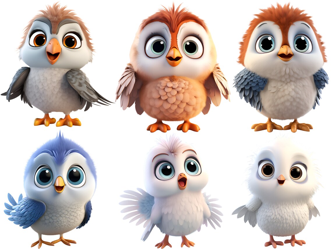 65 Cute Bird PNG Clipart Colorful Bird Prints Birds Bundle - Etsy