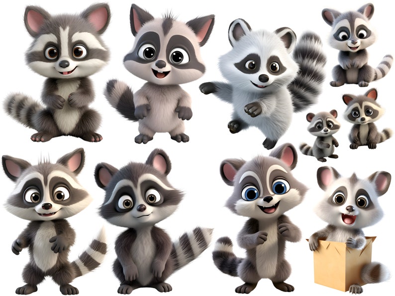 85 Cute Raccoon PNG Clipart - Funny Raccoon - Raccoon Sublimation ...