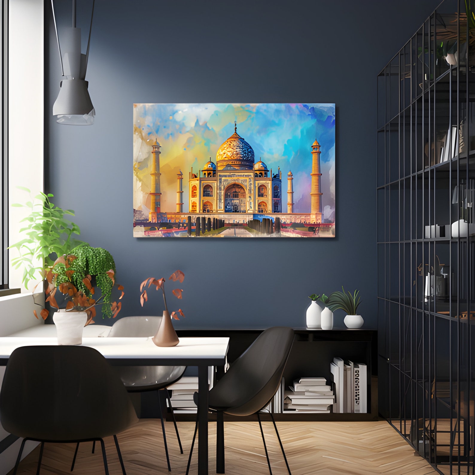 Taj Mahal Watercolor Painting, Taj Mahal Art Work, Taj Mahal India, Taj ...