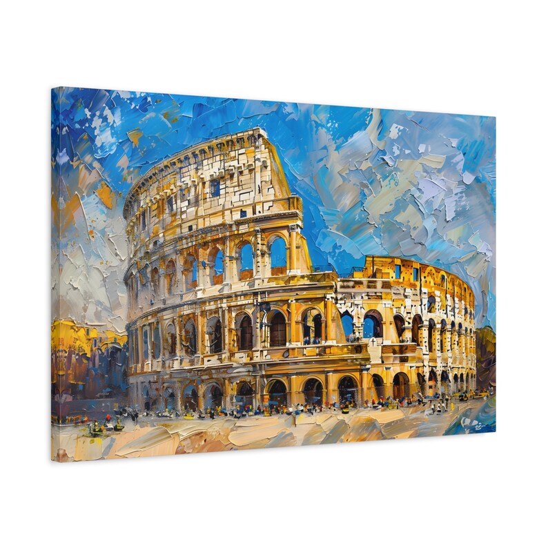 Colosseum Painting Wall Art, Colosseum Canvas Print, Rome Wall Art ...