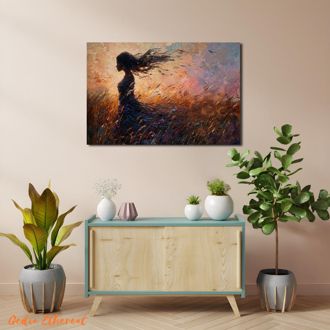 Iroquois Sky Goddess Atahensic Canvas Print, Iroquois Sky Woman Wall ...