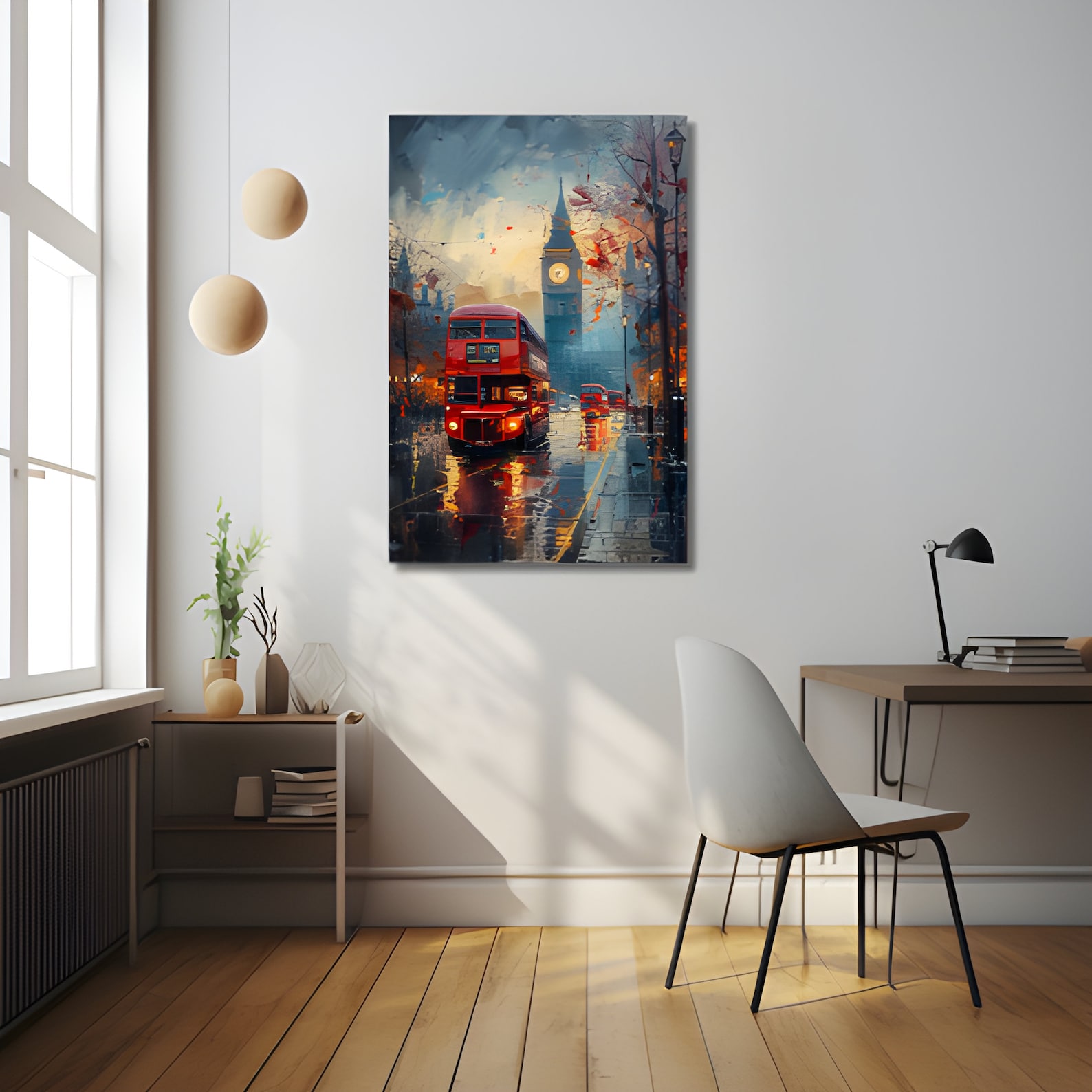 London Watercolor Painting Canvas, London Canvas Print, London Artwork ...