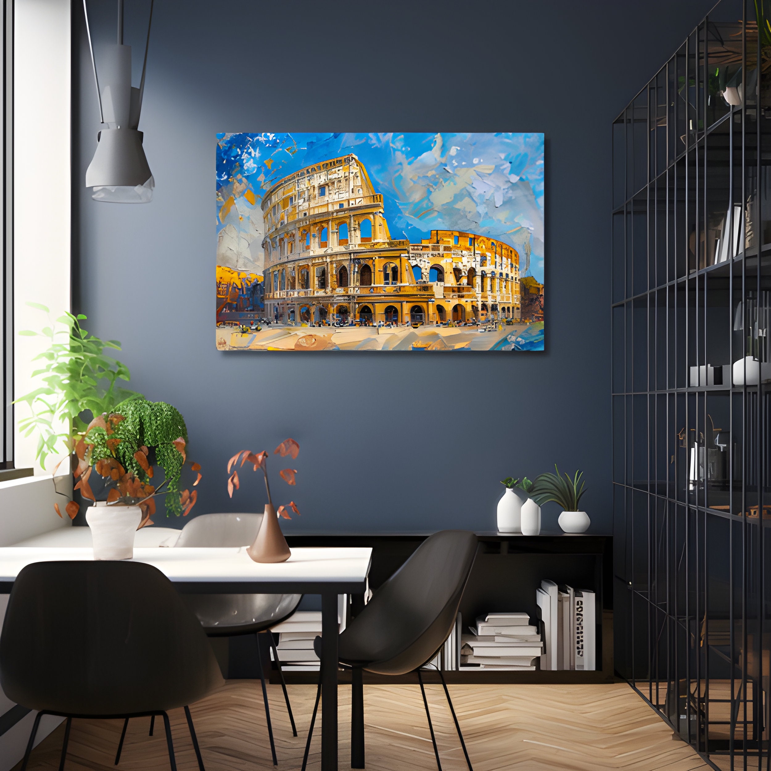 Colosseum Painting Wall Art, Colosseum Canvas Print, Rome Wall Art ...