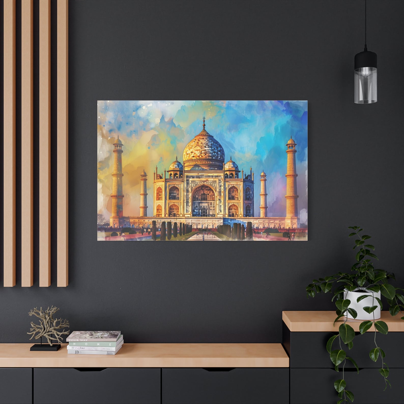 Taj Mahal Watercolor Painting, Taj Mahal Art Work, Taj Mahal India, Taj ...