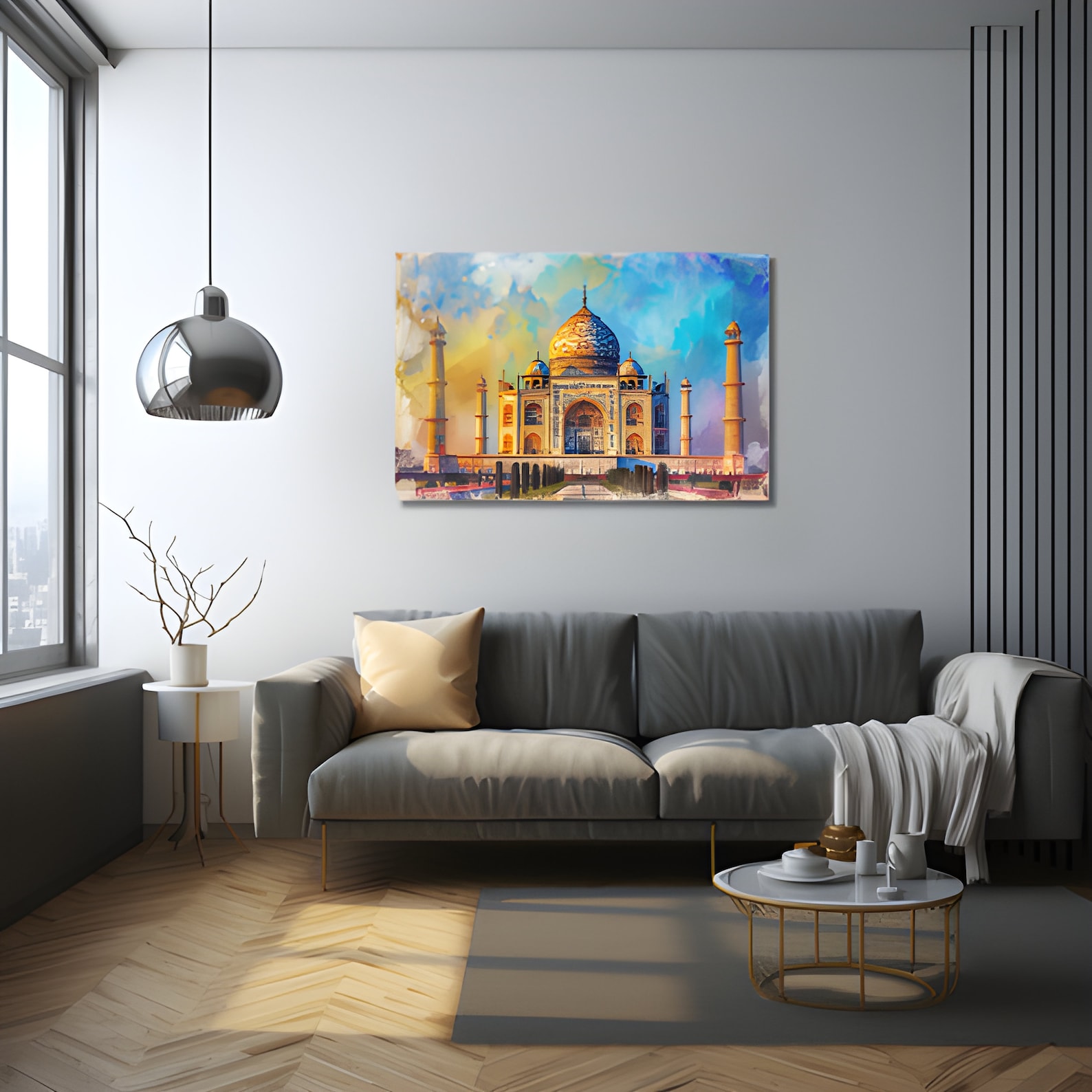 Taj Mahal Watercolor Painting, Taj Mahal Art Work, Taj Mahal India, Taj ...