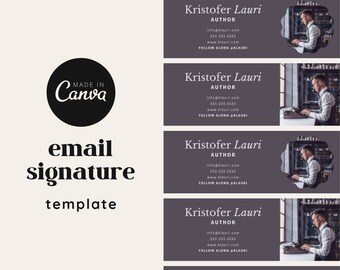 Email Signature Template INSTANT DOWNLOAD Small Business - Etsy