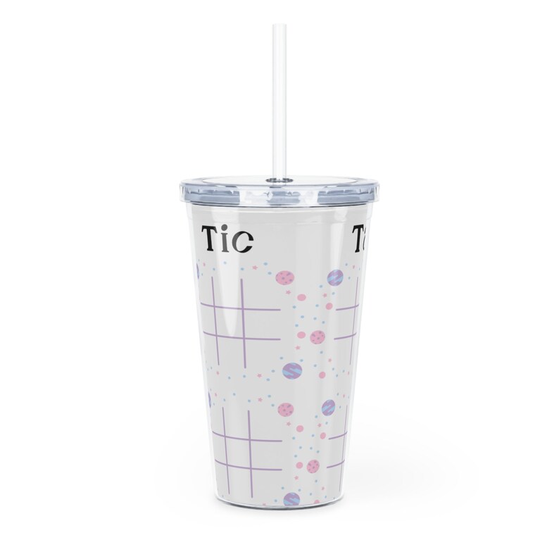 Tic Tac Toe Tumbler With Straw - Etsy