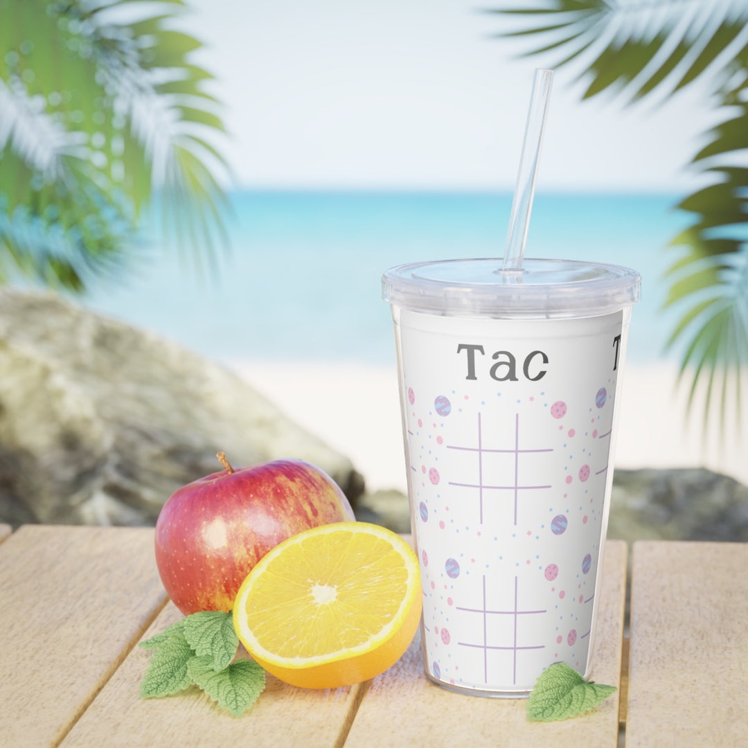 Tic Tac Toe Tumbler With Straw - Etsy