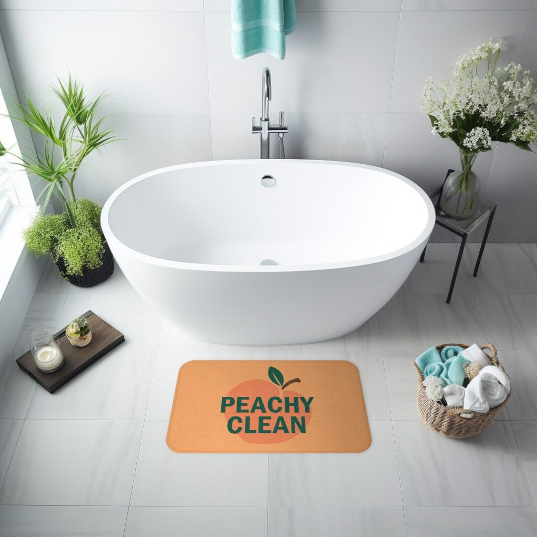 Peachy Clean Bath Mat