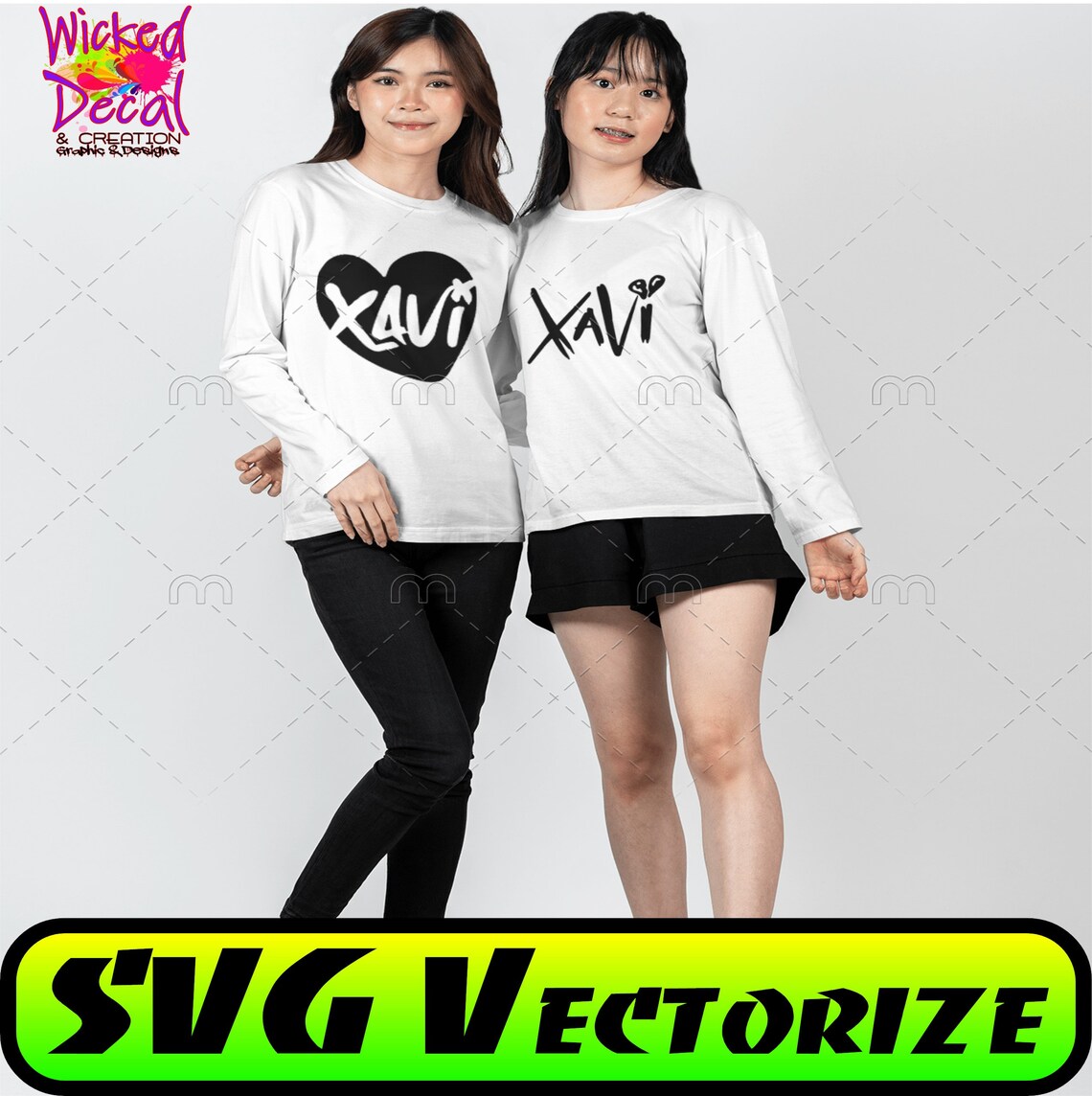 4 Xavi Digital Download Vectorize SVG File - Etsy