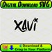4 Xavi Digital Download Vectorize SVG File - Etsy