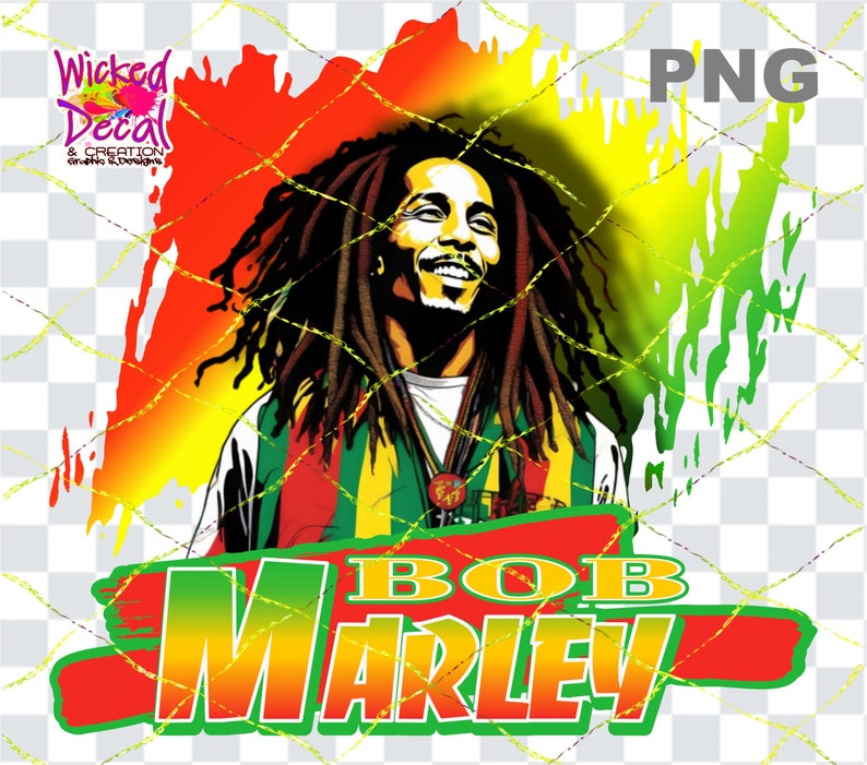 Bob Marley 4 Digital Download PNG 300.DPI - Etsy