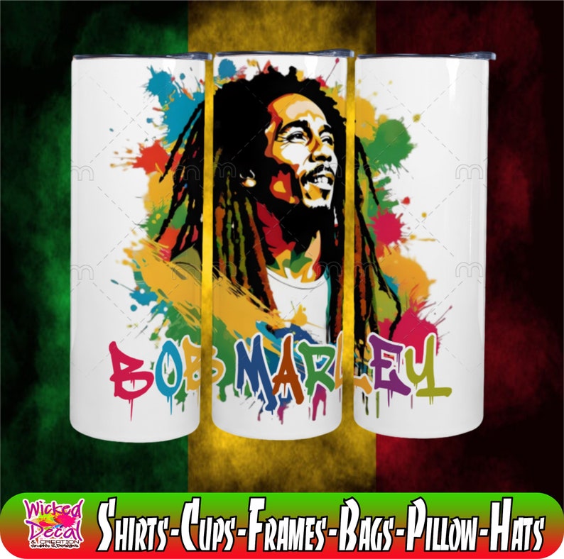Bob Marley Digital Download PNG File 300.dpi - Etsy