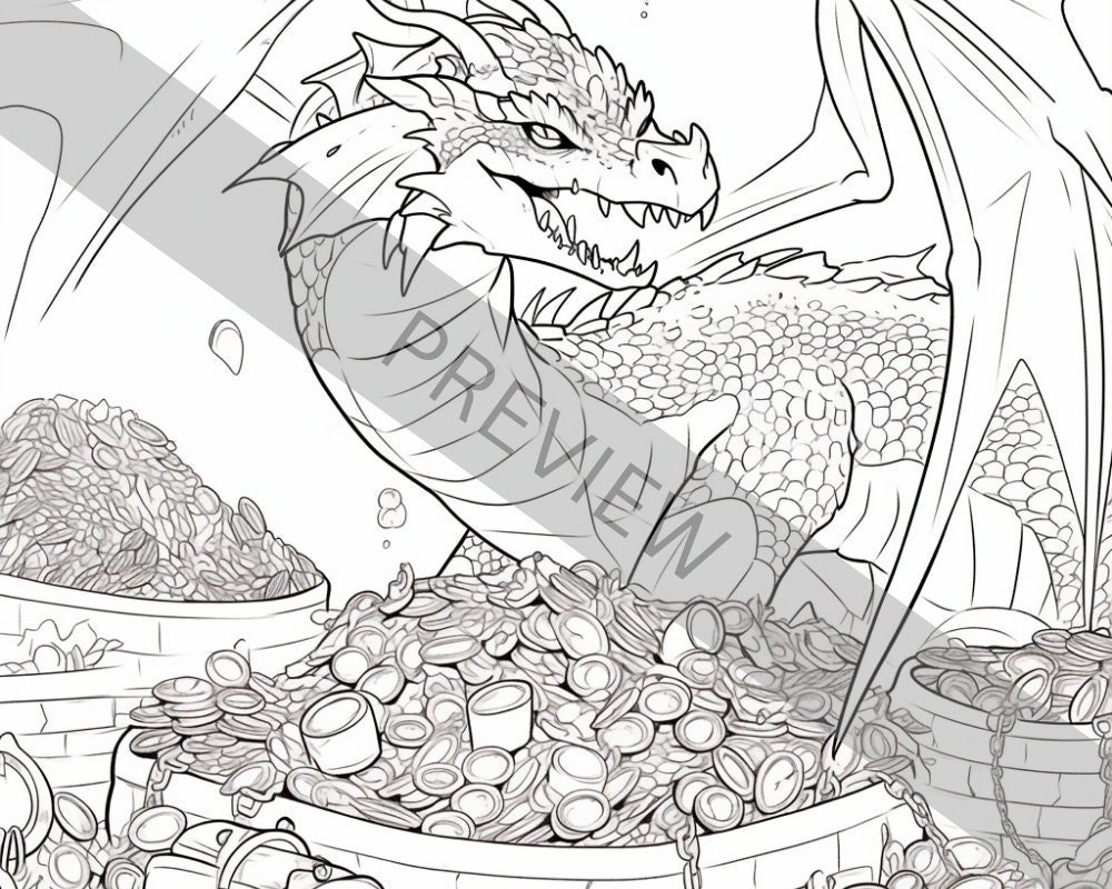 Coloring Book Dragons Anime Coloring Book Fierce Dragons Coloring Pages ...