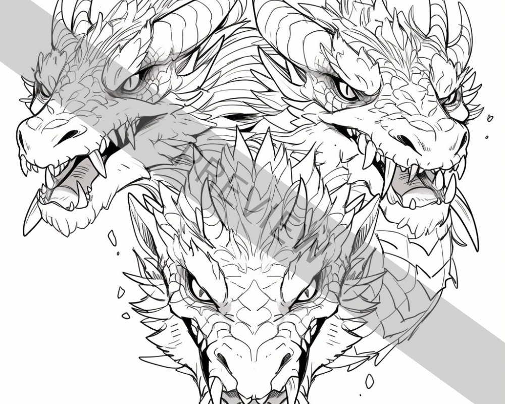 Coloring Book Dragons Anime Coloring Book Fierce Dragons Coloring Pages ...