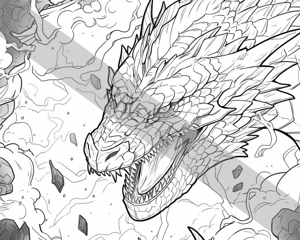 Coloring Book Dragons Anime Coloring Book Fierce Dragons Coloring Pages ...