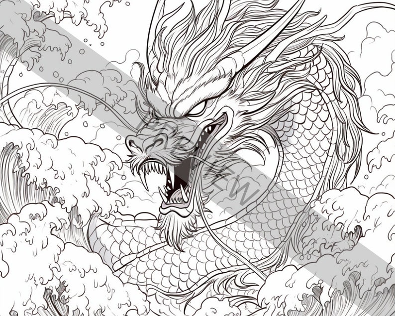 Coloring Book Dragons Anime Coloring Book Fierce Dragons Coloring Pages ...