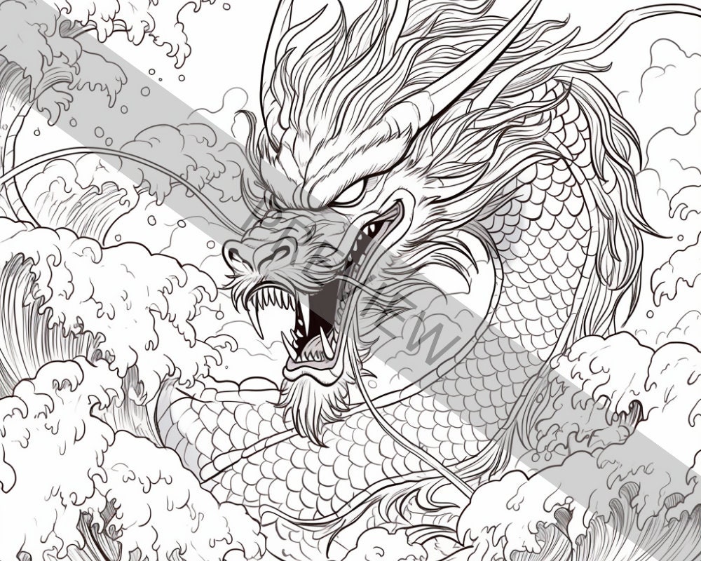 Coloring Book Dragons Anime Coloring Book Fierce Dragons Coloring Pages ...