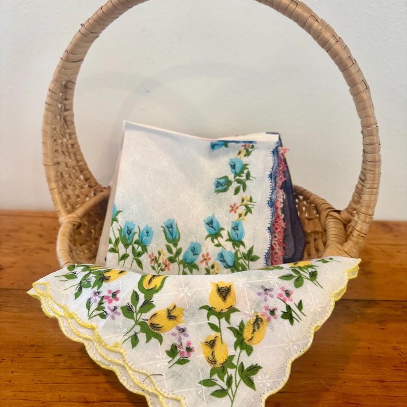 Vintage Hankerchiefs Bundle - Etsy