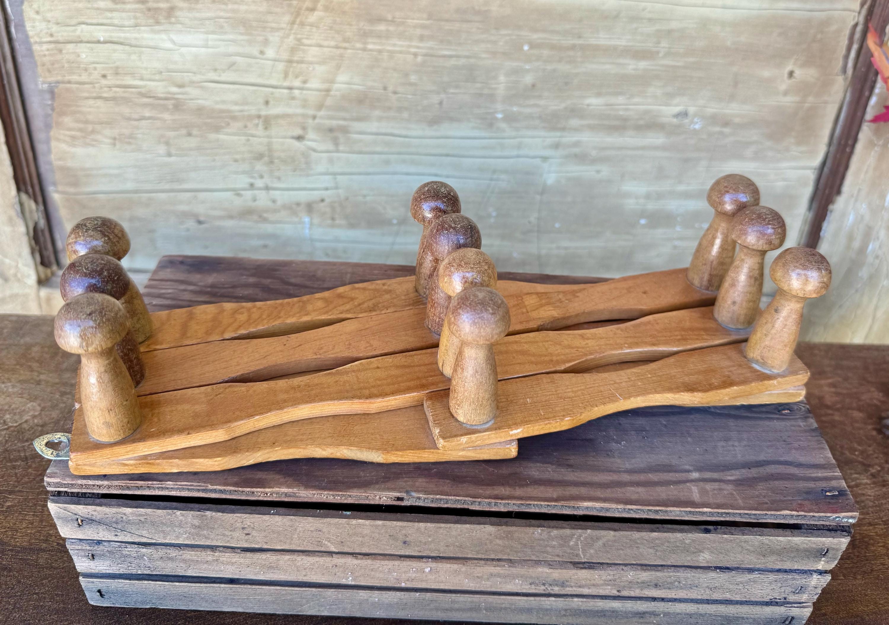 10 Peg Wooden Accordion Rack - Etsy