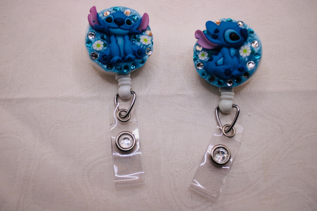 Stitch Badge Reel, Lilo and Stitch, Badge Reel, Lightweight Badge Reel ...