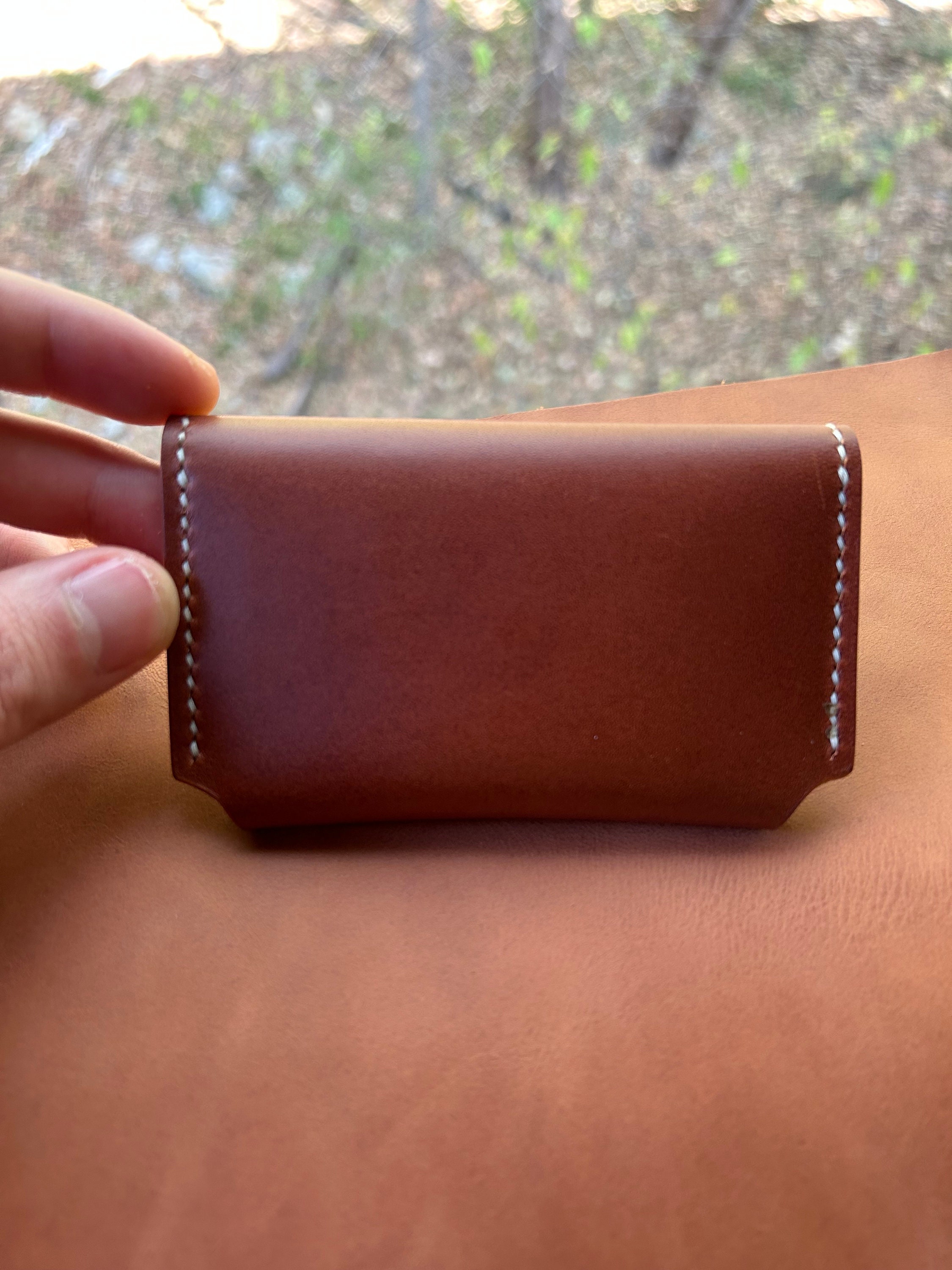 Leather Envelope Wallet - Etsy