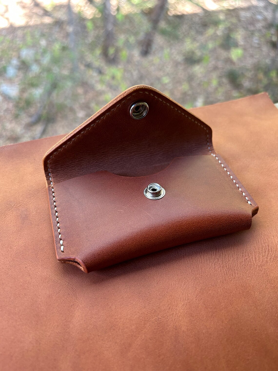 Leather Envelope Wallet - Etsy