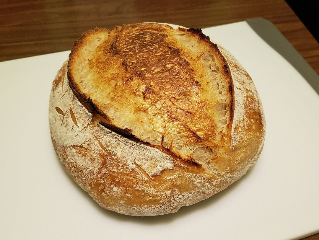 Homemade Sourdough Bread: Crispy Crust, Spongy Interior (2lb Loaf) - Etsy