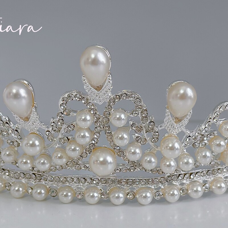 Pearl Tiara - Etsy