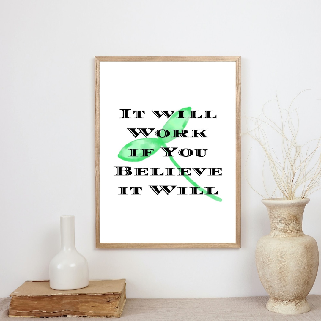 Motivational Quote Printable Wall Art, - Etsy