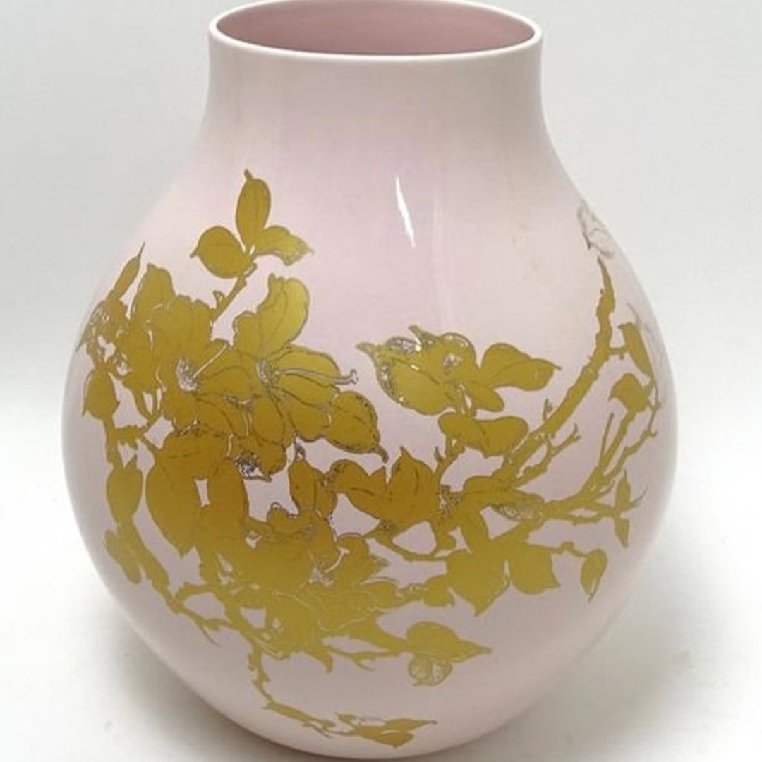 IKEA PS Jonsberg Pink and Gold Vase. 2005 Hella Jongerius Vintage ...