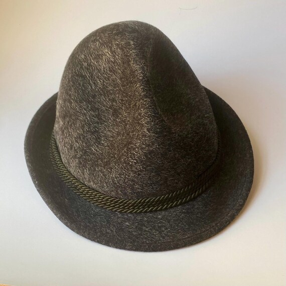 vintage wool Hut Breiter hat - Gem