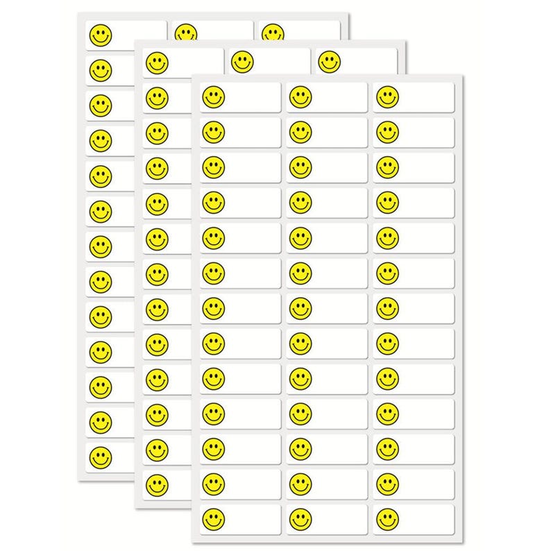 Smiley Face Graphics Personalized Name Stickers size 30mmx11mm - Etsy