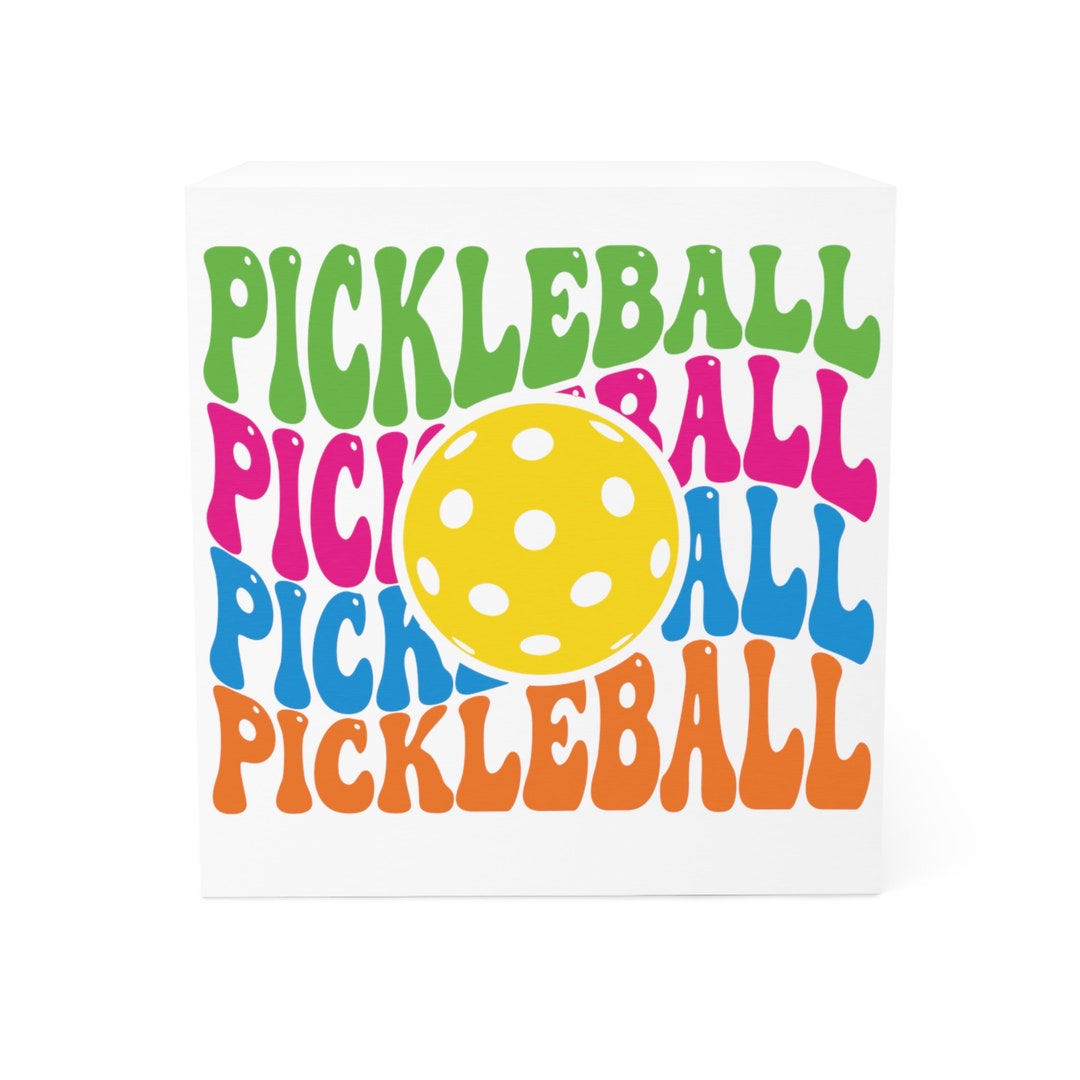 Pickle Ball Pickleball Paper Note Cube Fun Gift, Pickleballer Sticky ...
