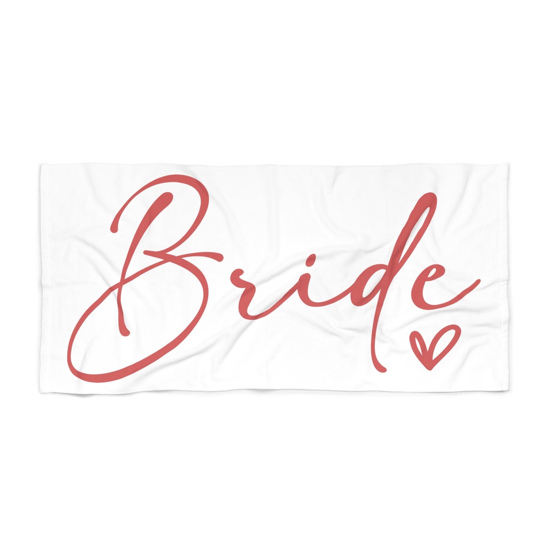 Bride Beach Towel, Bach Bachelorette Shower Engagement Gift - Etsy