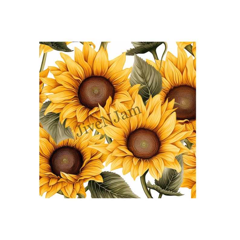 20 PNG Sunflowers Set, Digital Print, Digital Download, Sunflower Art ...