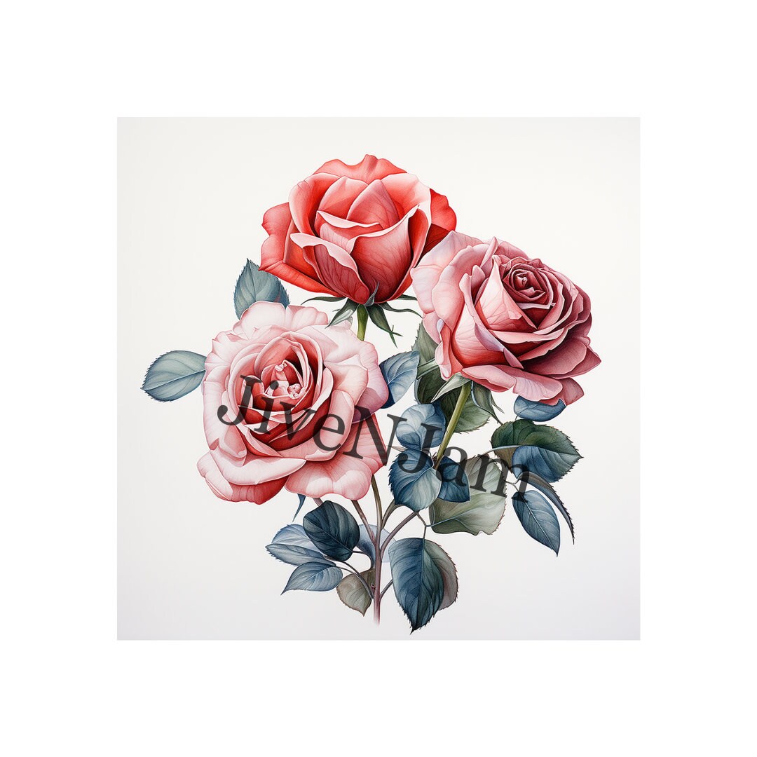 60 PNG Sunflowers, Roses, Daisies Bundle, Flower Print, Clipart PNG ...