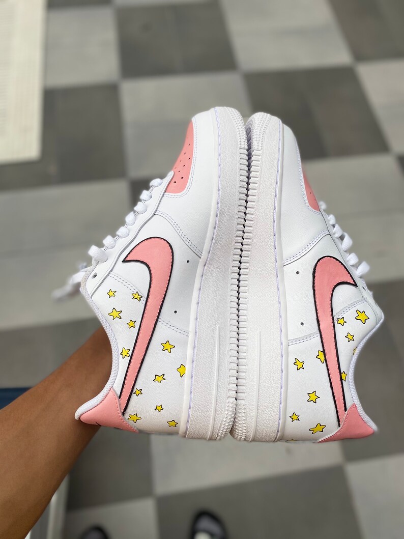Kirby Cartoon Custom AF1, Hand Painted Customs, Custom Airforce 1 - Etsy