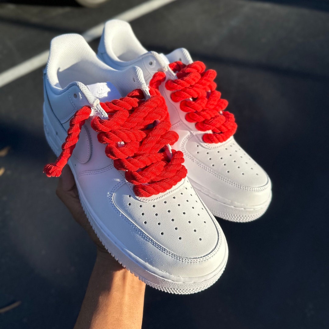 Custom Rope Lace Forces , Custom Shoes, Birthday Gift, Gift, AF 1 - Etsy