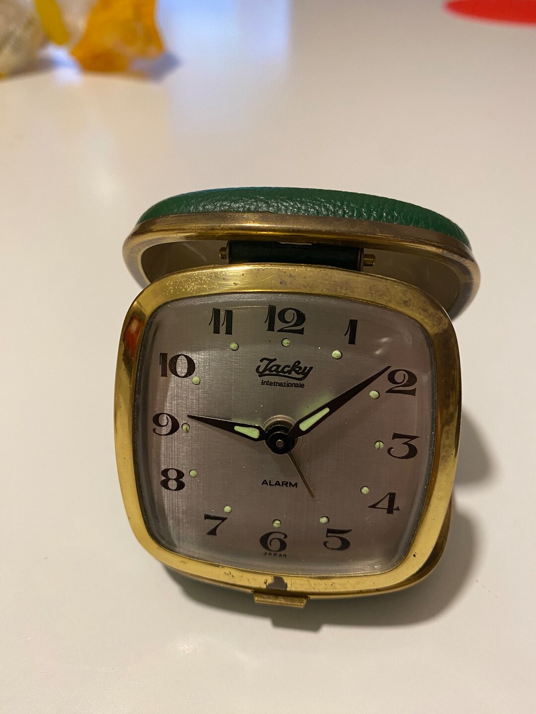 Jacky International Vintage Travel Clock With Spring Winding, jacky ...