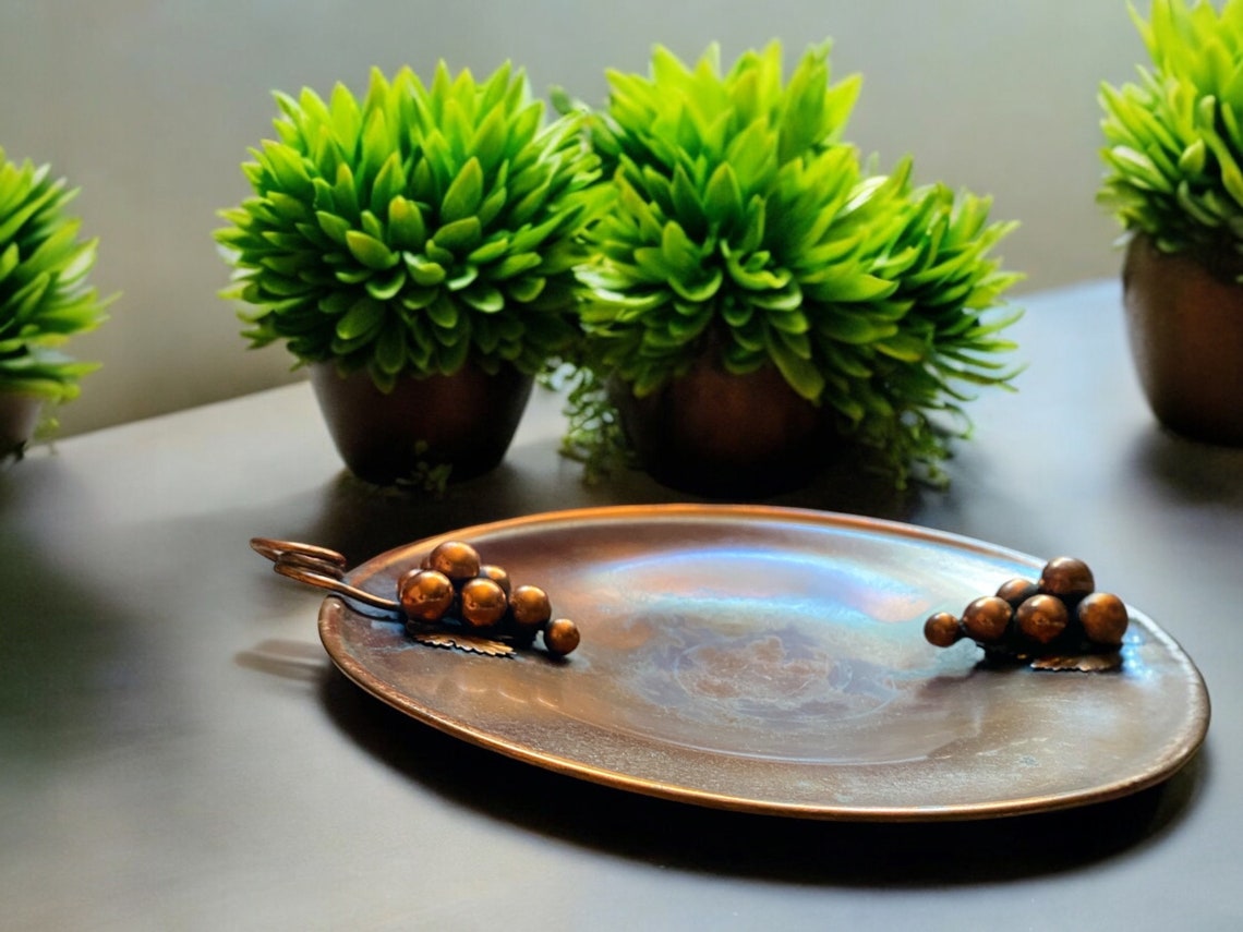 Vintage Copper Tray, Copper Object Holder - Etsy