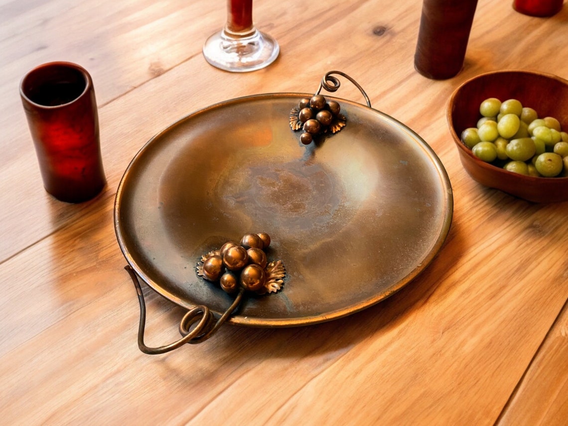 Vintage Copper Tray, Copper Object Holder - Etsy