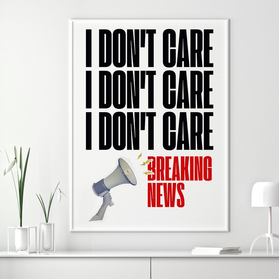 Breaking News Poster Retro Wall Art Preppy Quote Wall Art Trendy Preppy ...
