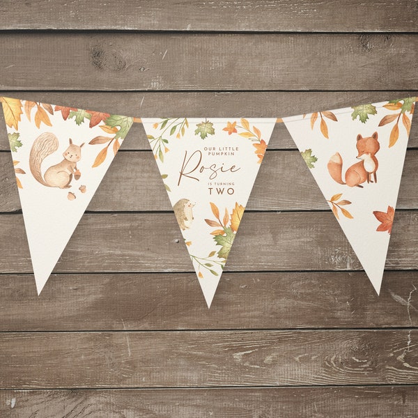 Autumn Bunting - Etsy